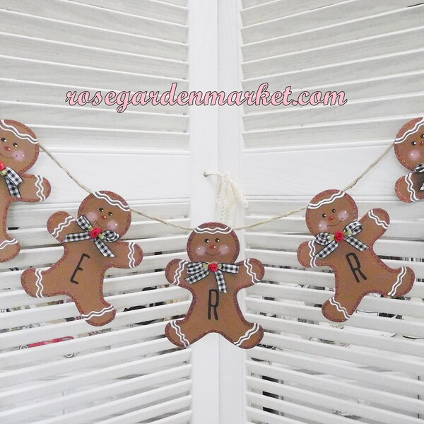 Gingerbread Garland - Etsy