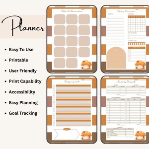 2025 Planner, PDF Daily Planner, Finance Tracker Planner, Shopping ...