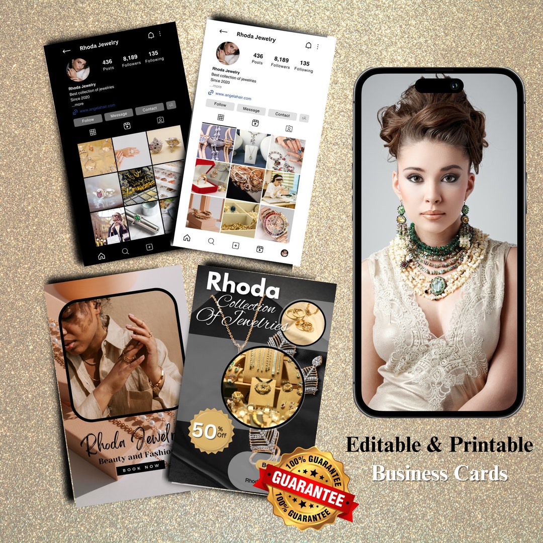 Custom Business Card Canva Template, DIY Printable Business Card Design ...