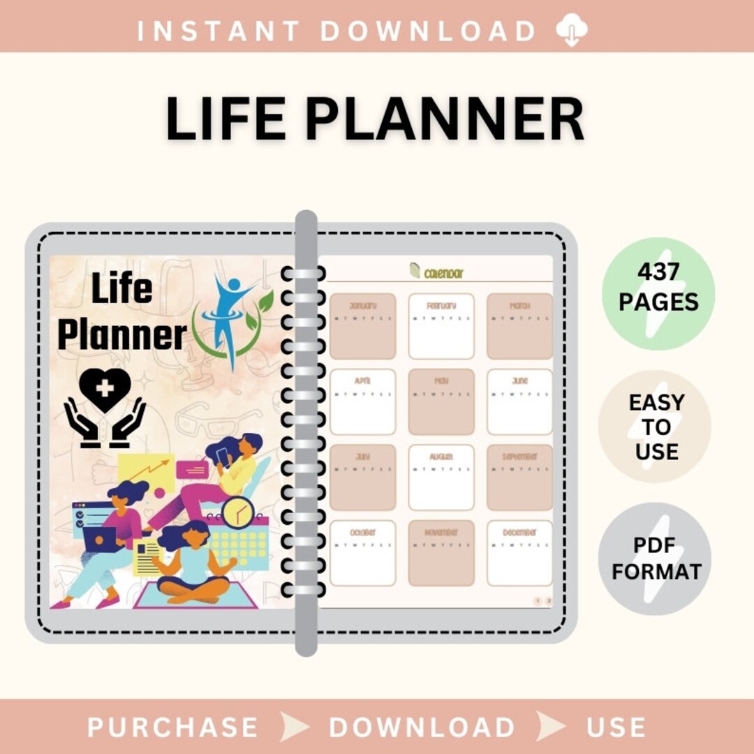 Dream Life Planner, Digital Productivity Planner, Aesthetic Digital ...