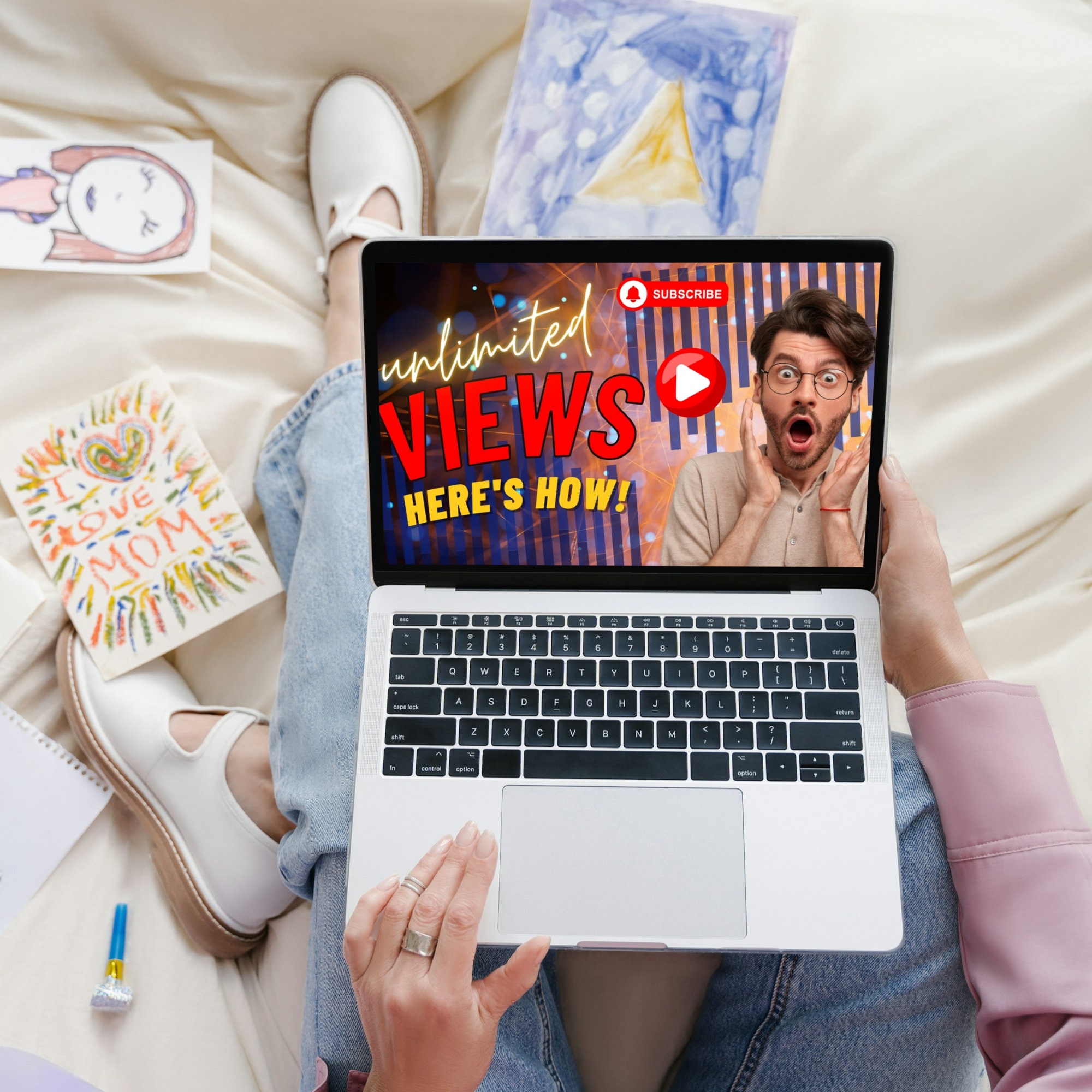 Youtube Thumbnail Template, DIY Youtube Thumbnails, Vlogger Thumbnails ...