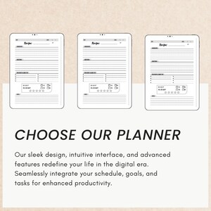 Recipe Planner Printable, Digital Meal Planner, Meal Prep Planner ...