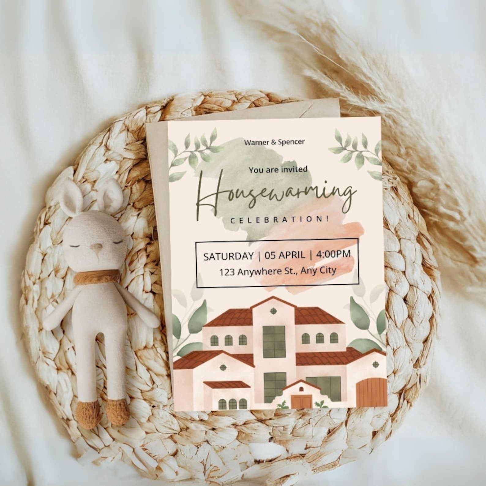 Housewarming Party Invitation Card, New House Invitation, New Home ...