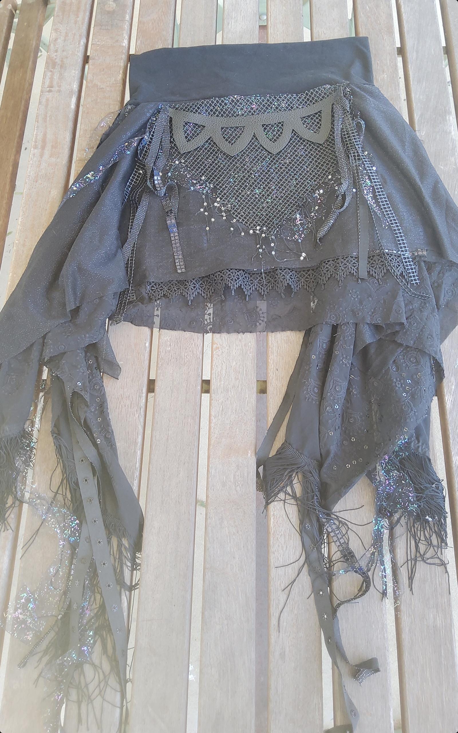 Pastel Goth Black Lotus Holo Candy Shimmer Carousel Festival Skirt - Etsy