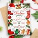 Editable Christmas Party Invitation, Holiday Party Editable Template ...