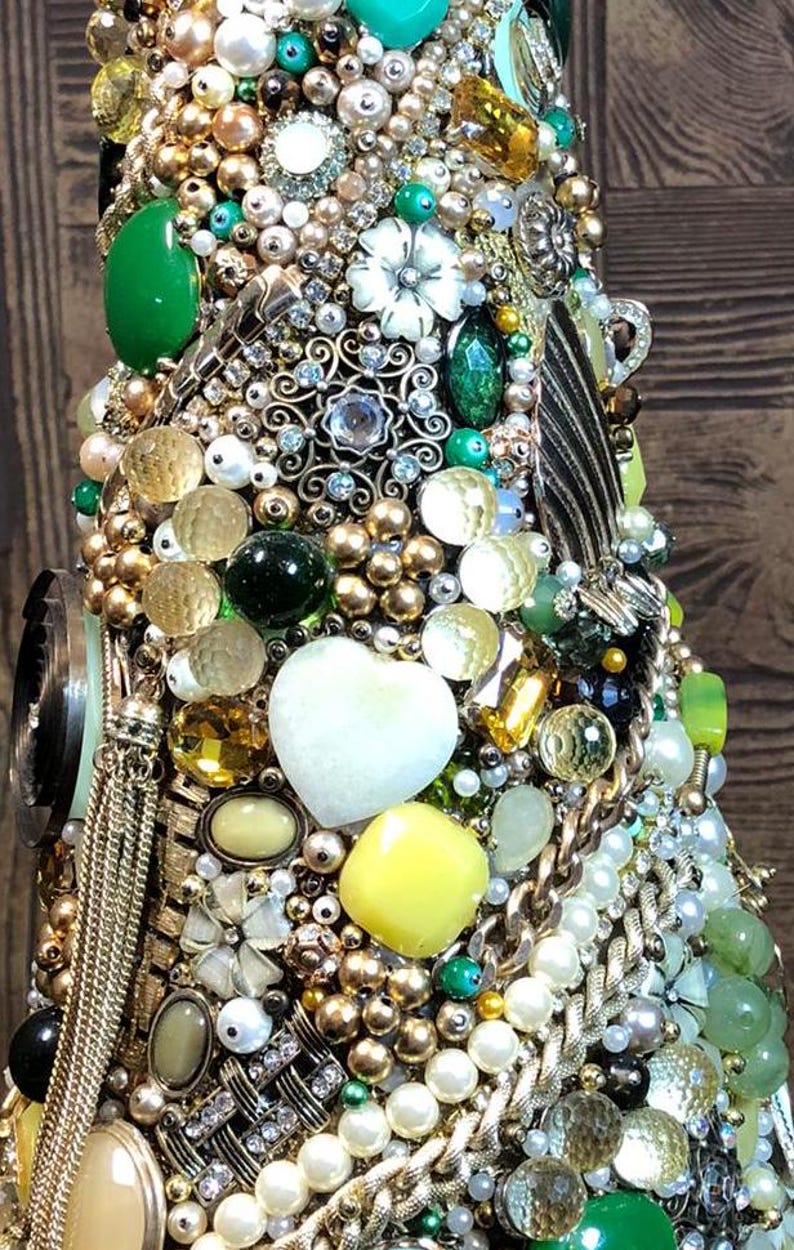 Vintage Jeweled Christmas Tree - Etsy