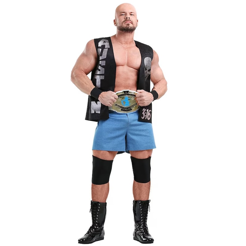 Mens stone Cold Steve Austin 3:16 Costume Leather Vest - Etsy