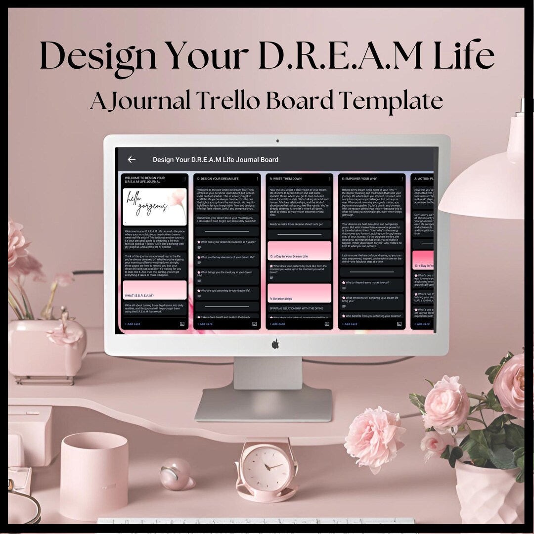 Dream Life Planner Trello Template | Goal-setting & Actionable Steps ...