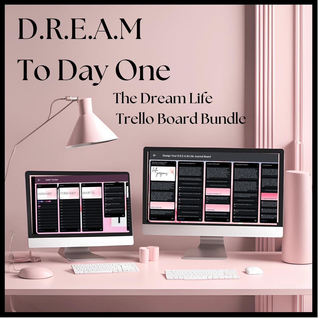 Dream to Day One | Daily Habit Task Tracker Goal Setting Planner ...