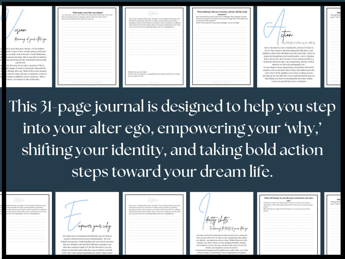 Transformation Blueprint PDF Journal | Empower Your Why | Identity ...