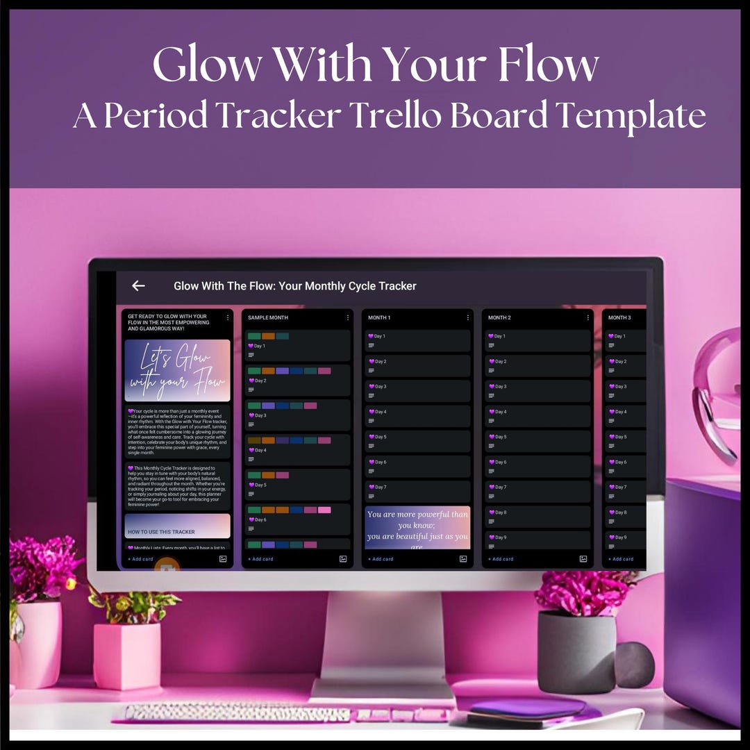 Period Tracker Trello Template Track Your Cycle Emotions & Symptoms ...