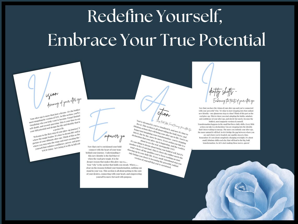 Transformation Blueprint PDF Journal | Empower Your Why | Identity ...