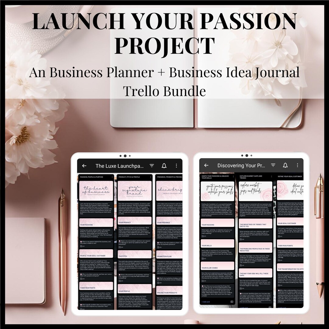 Business Planner + Idea Journal | Trello Templates for Entrepreneurs ...