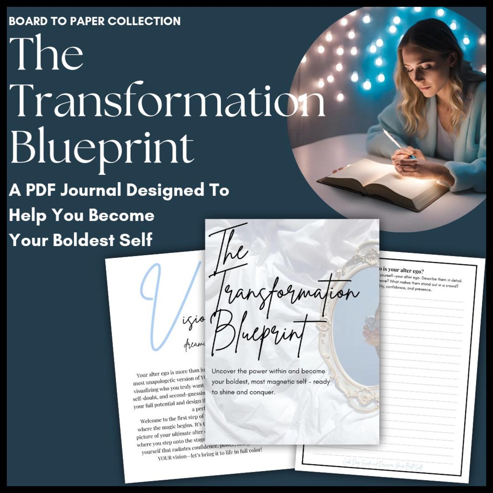 Transformation Blueprint PDF Journal | Empower Your Why | Identity ...