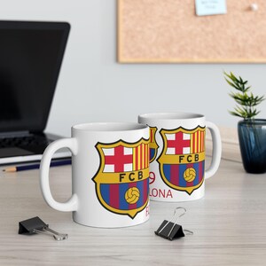 Barcelona Football Team Fans Gift Mug, FC Football Team Fans Mug ...