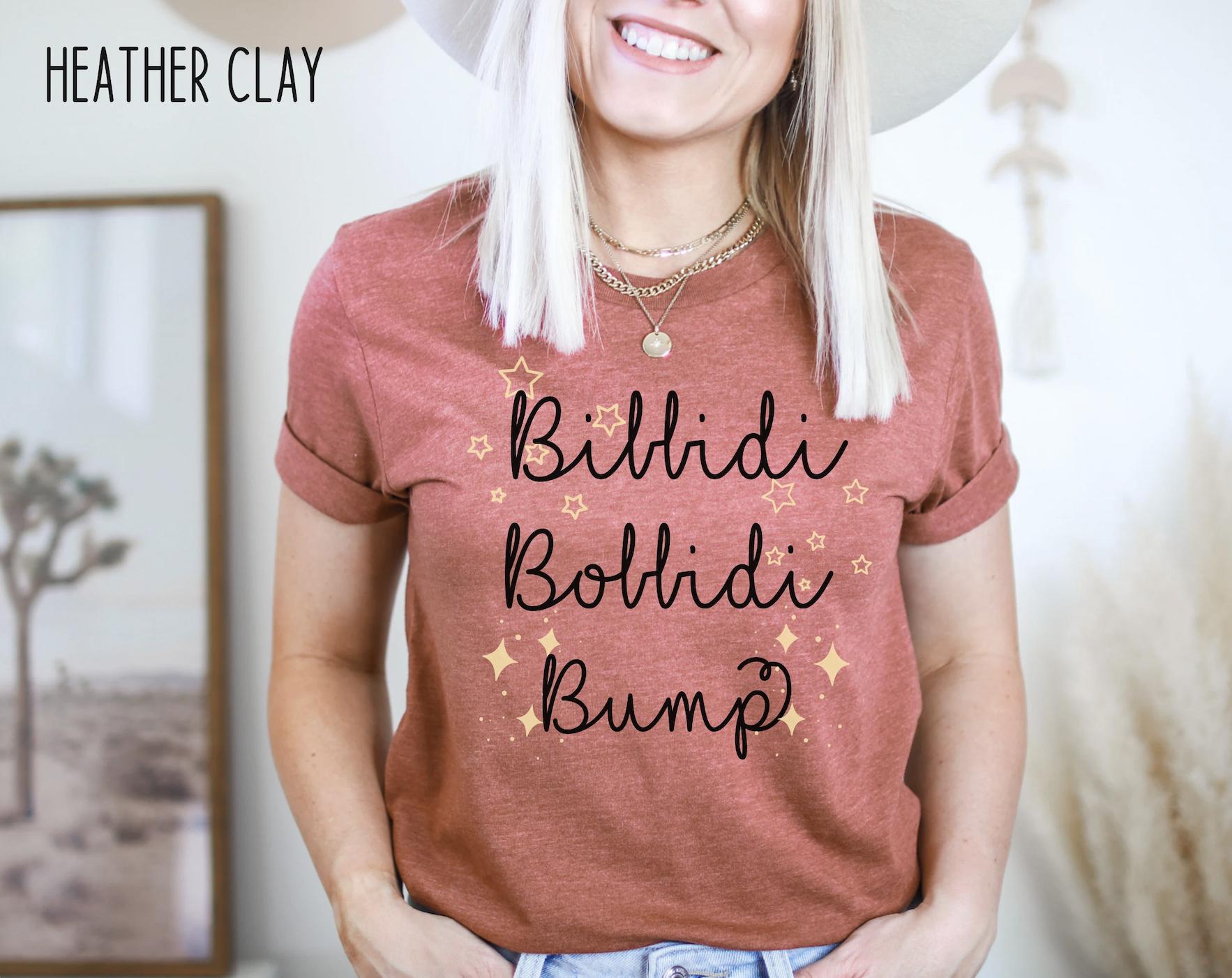 Bibbidi Bobbidi Bump Shirt, Pregnancy Announcement Shirt,baby Shower ...