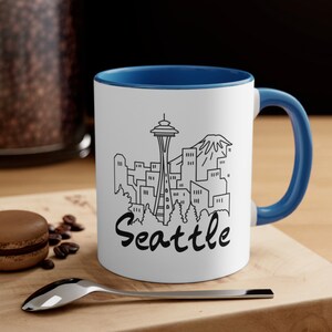 Seattle Mug, Skyline Mug, State Mug, Cute Seattle Mug, Seattle Coffee ...