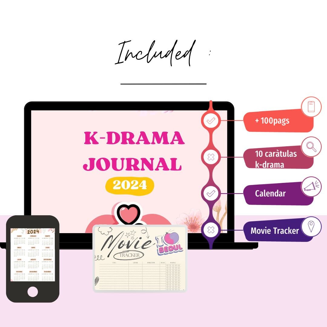 Agenda/digital Planner K-drama 2024 - Etsy