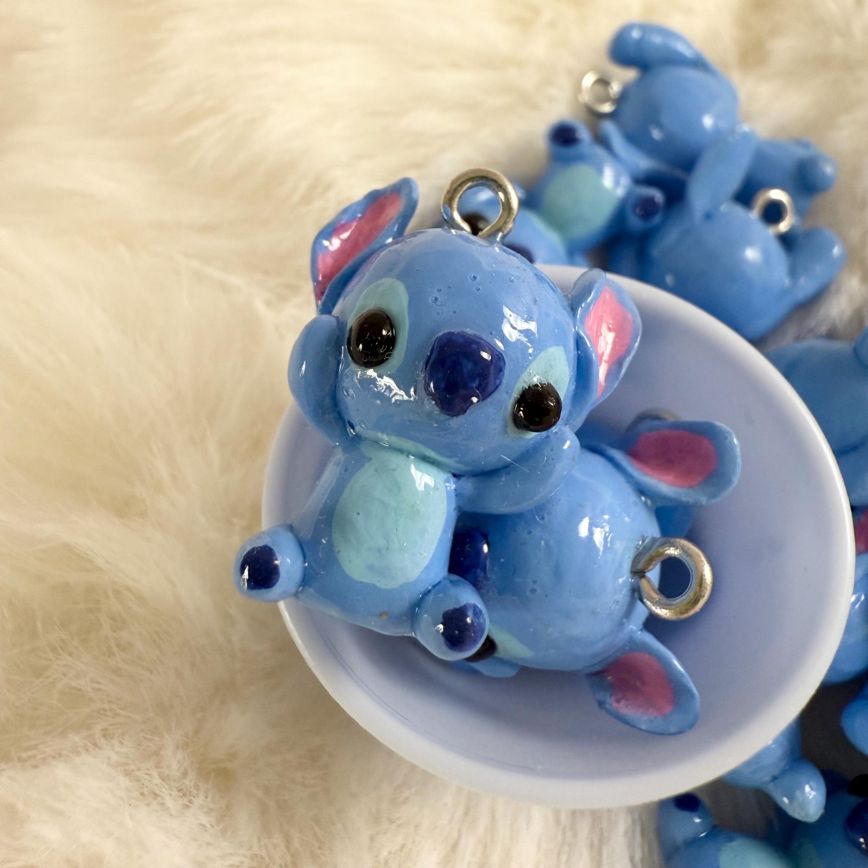 Stitch Polymer Clay Charms Keychains iPhone Strap - Etsy