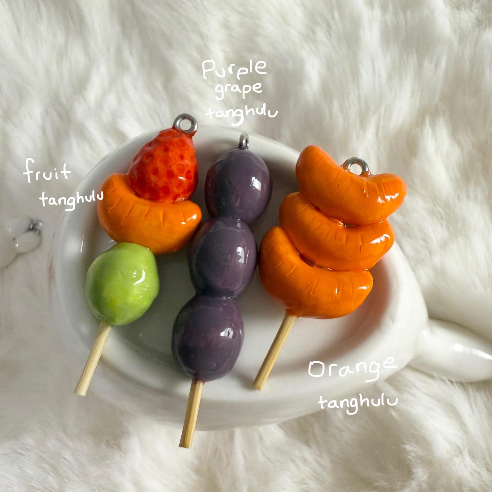 Tanghulu Polymer Clay Charm Tanghulu Phone Charm - Etsy