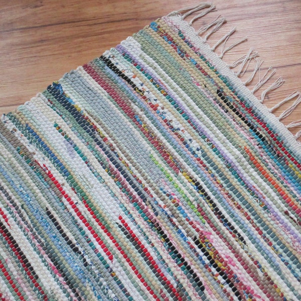Upcycled Rag Rug - Etsy