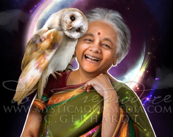 Transform / Snow Moon / Art Prints / the Witching Hour Oracle / Wiccan ...