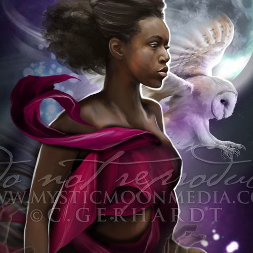 Reach Out / Cold Moon / Art Prints / the Witching Hour Oracle - Etsy