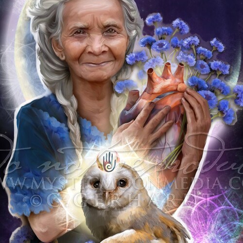 Reach Out / Cold Moon / Art Prints / the Witching Hour Oracle - Etsy