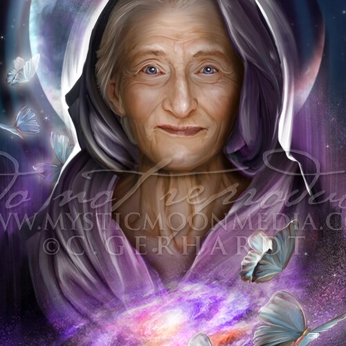 Reach Out / Cold Moon / Art Prints / the Witching Hour Oracle - Etsy