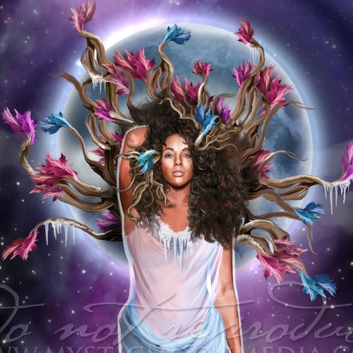 Reach Out / Cold Moon / Art Prints / the Witching Hour Oracle - Etsy