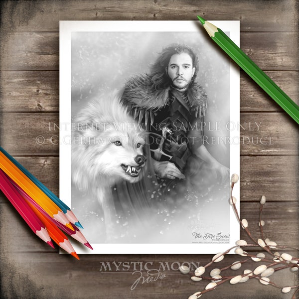 Jon Snow Art - Etsy