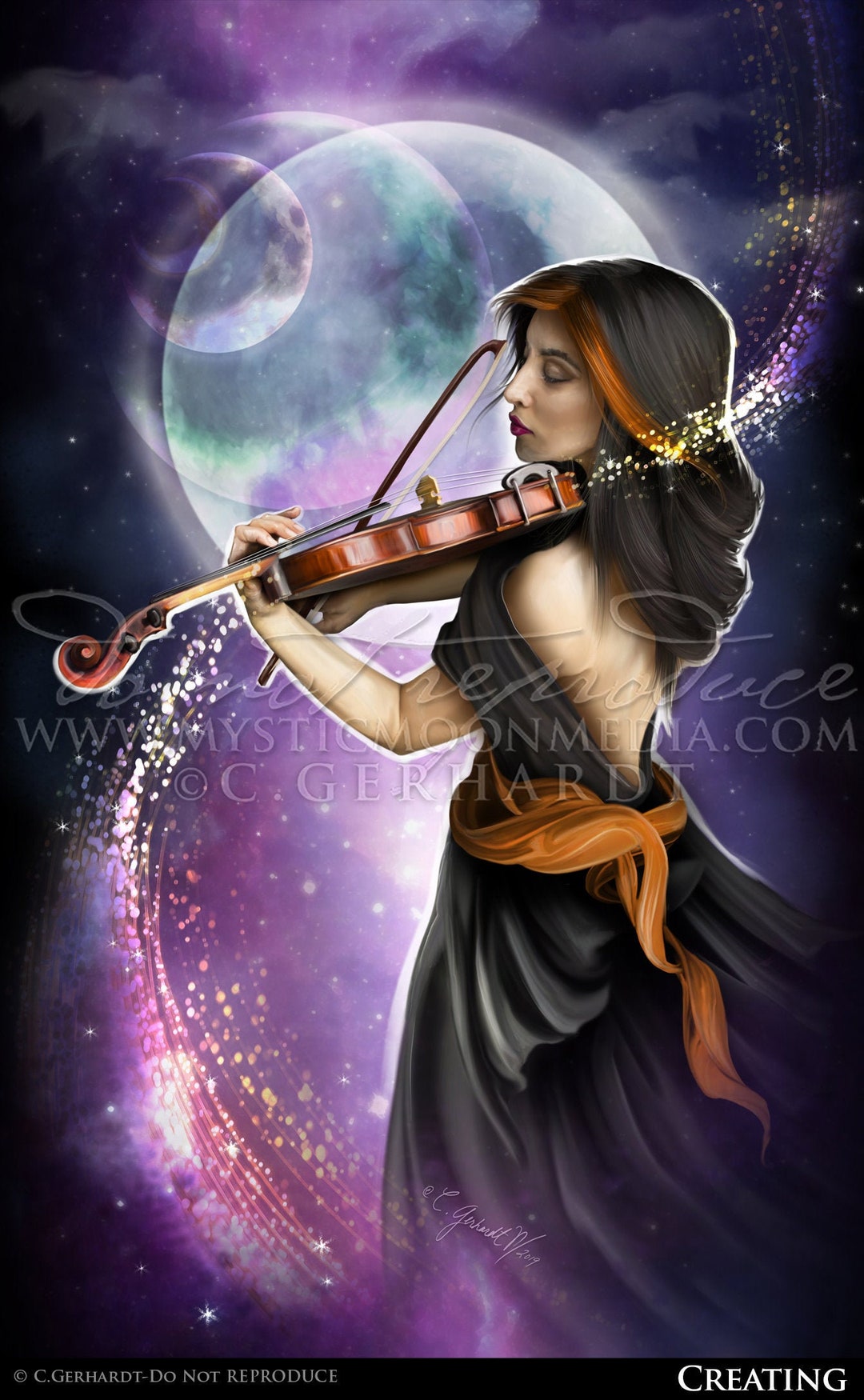 Creating / Growing Moon / Art Prints / the Witching Hour - Etsy