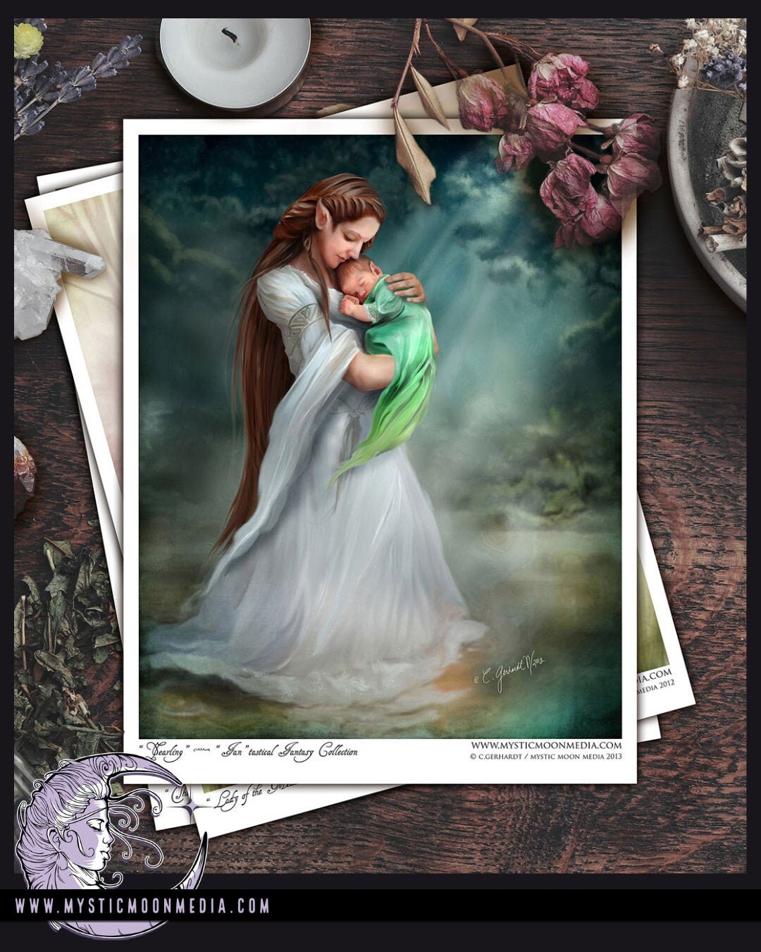 Yearling / Fantasy Art / Fantasy Painting / Elf Print / Mythology ...