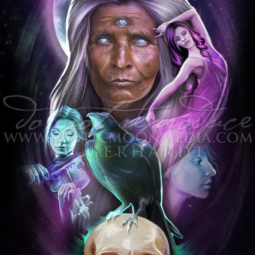 Reach Out / Cold Moon / Art Prints / the Witching Hour Oracle - Etsy