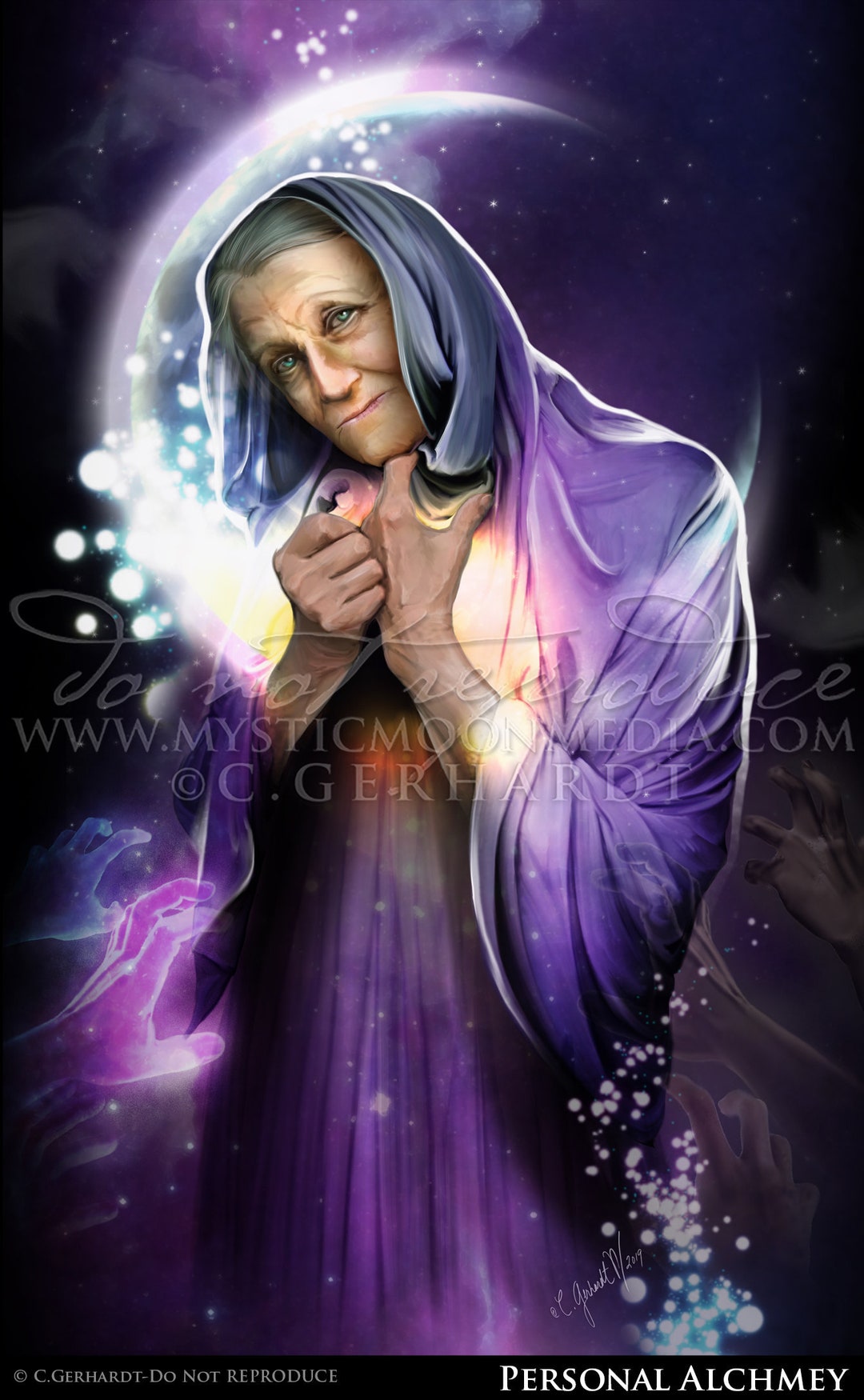 Personal Alchmey / Cold Moon / Art Prints / the Witching Hour Oracle ...