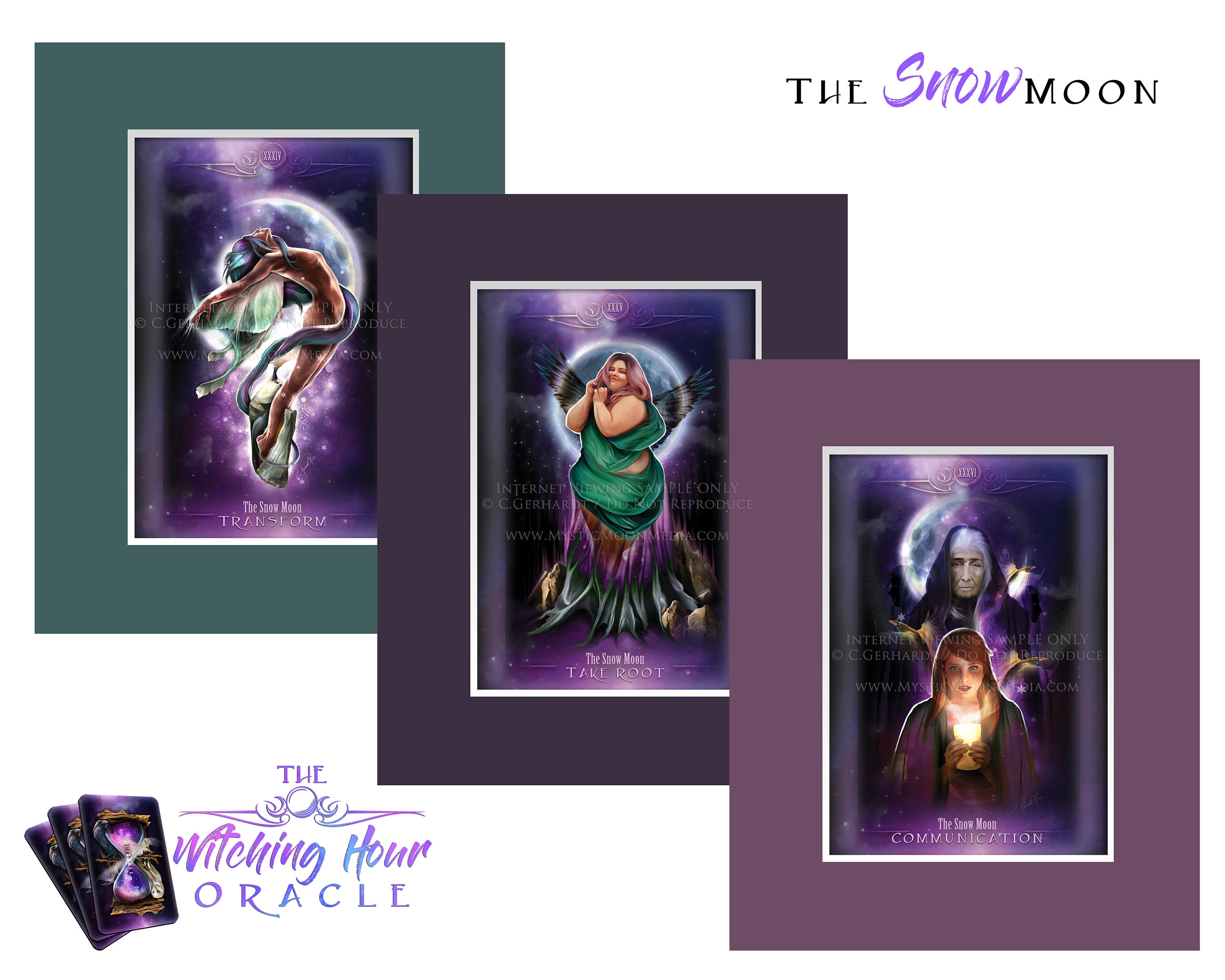 Digital Prints Communication Snow Moon Art Prints The Witching Hour ...
