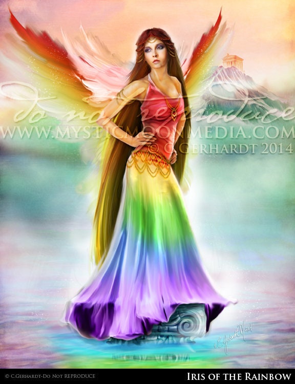 Iris Greek Goddess Painting