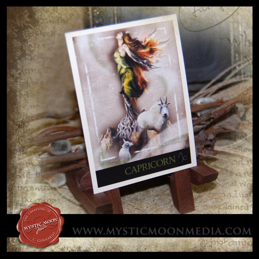 Limited...capricorn... ACEO / ATC.. Fantasy Picture...zodiac - Etsy