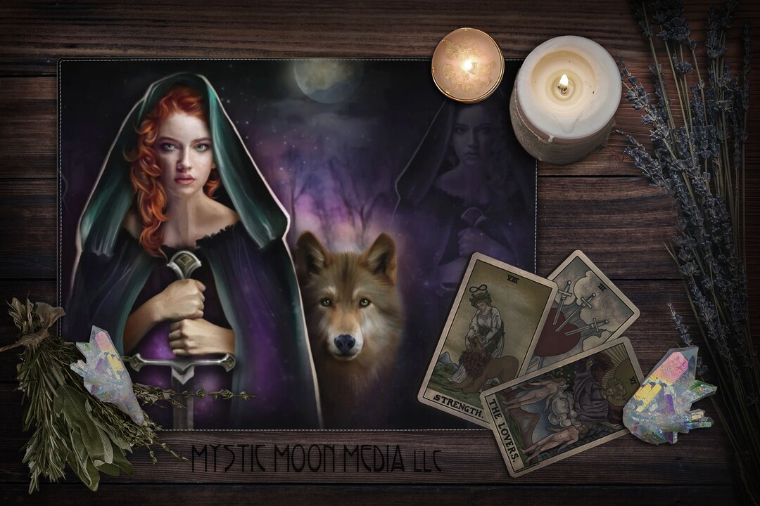 Protection, Tarot Card Cloth, Pendulum, Mat, Reading, Tarot Tapestry ...