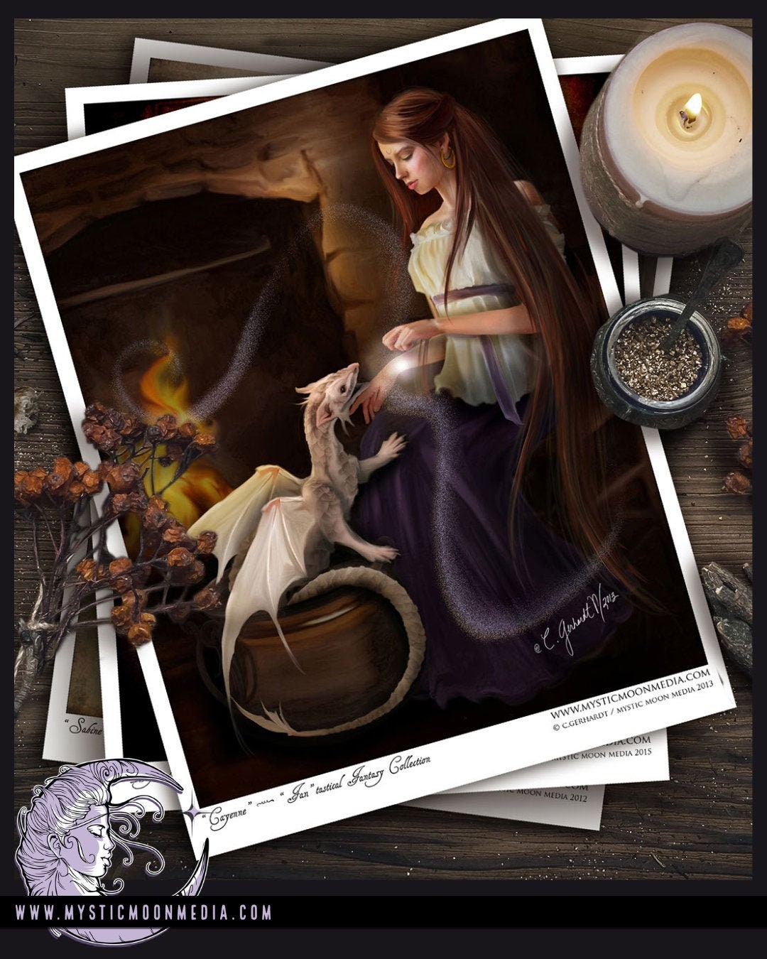 Cayenne / Dragon Art Print / Fantasy Art / Fantasy Painting / Print ...