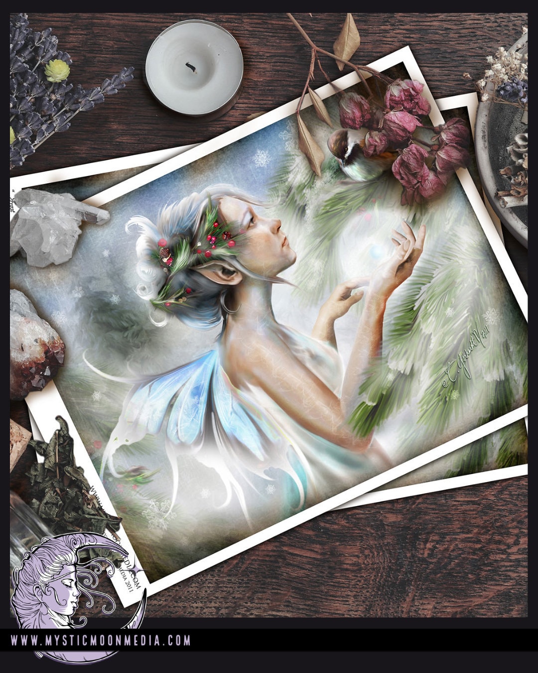 Frost / Fairy Art / Painting / Fairy Art Print / Frost Fairy / Fairy ...