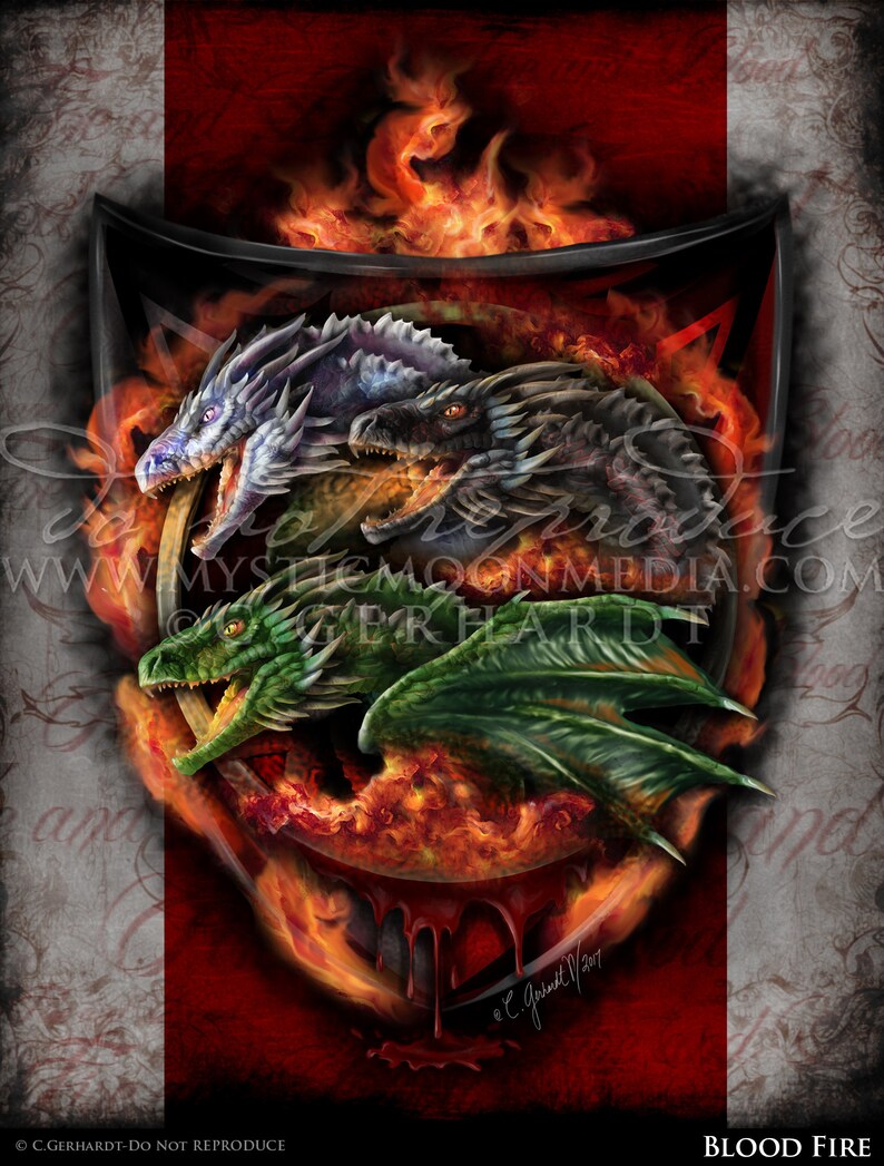 Blood Fire / Tote Bag / Game Of / Thrones Gift / Mother of | Etsy