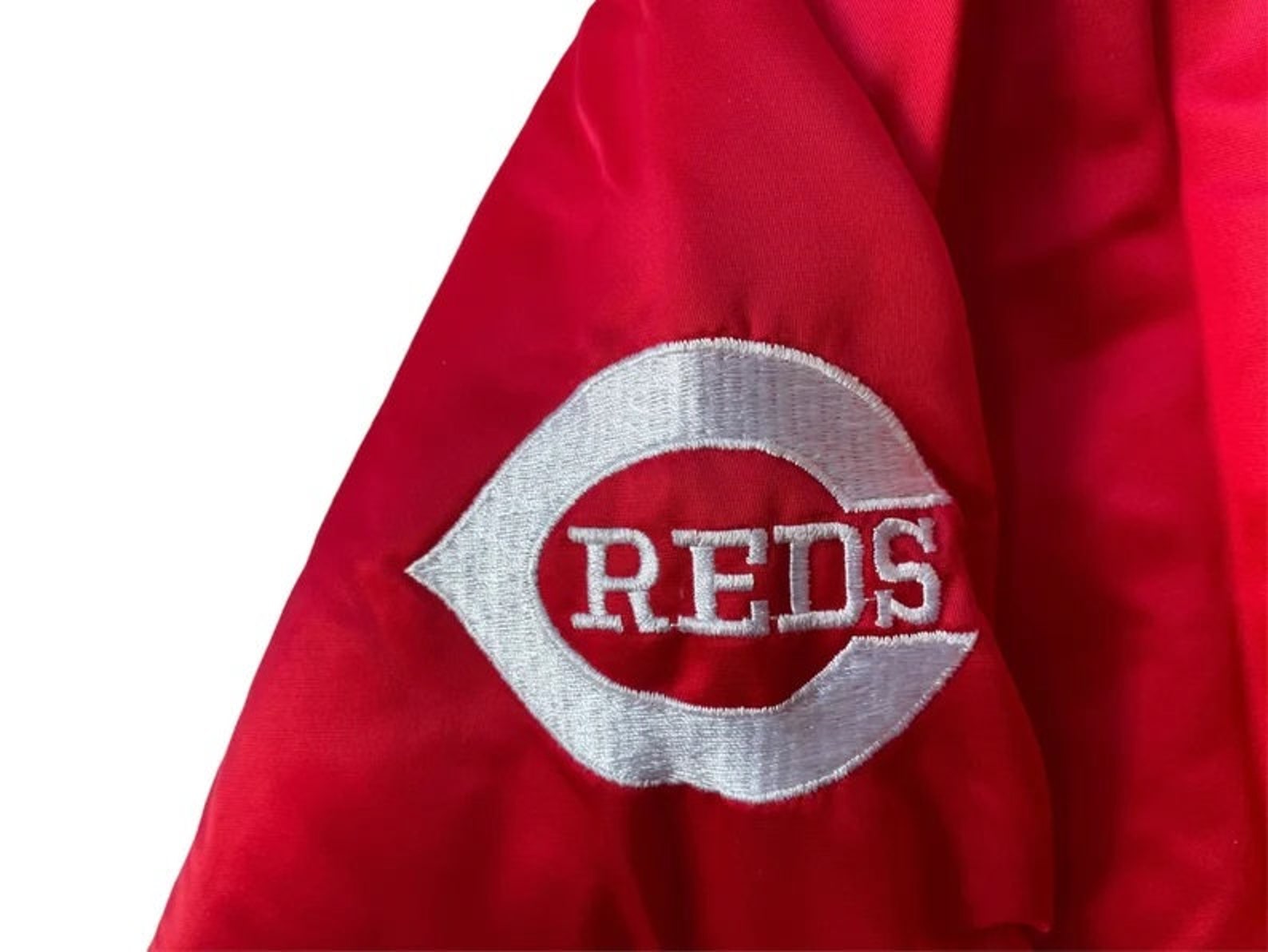Cincinnati Reds Satin Jacket Vintage Varsity Jacket Full Sleeve Varsity ...