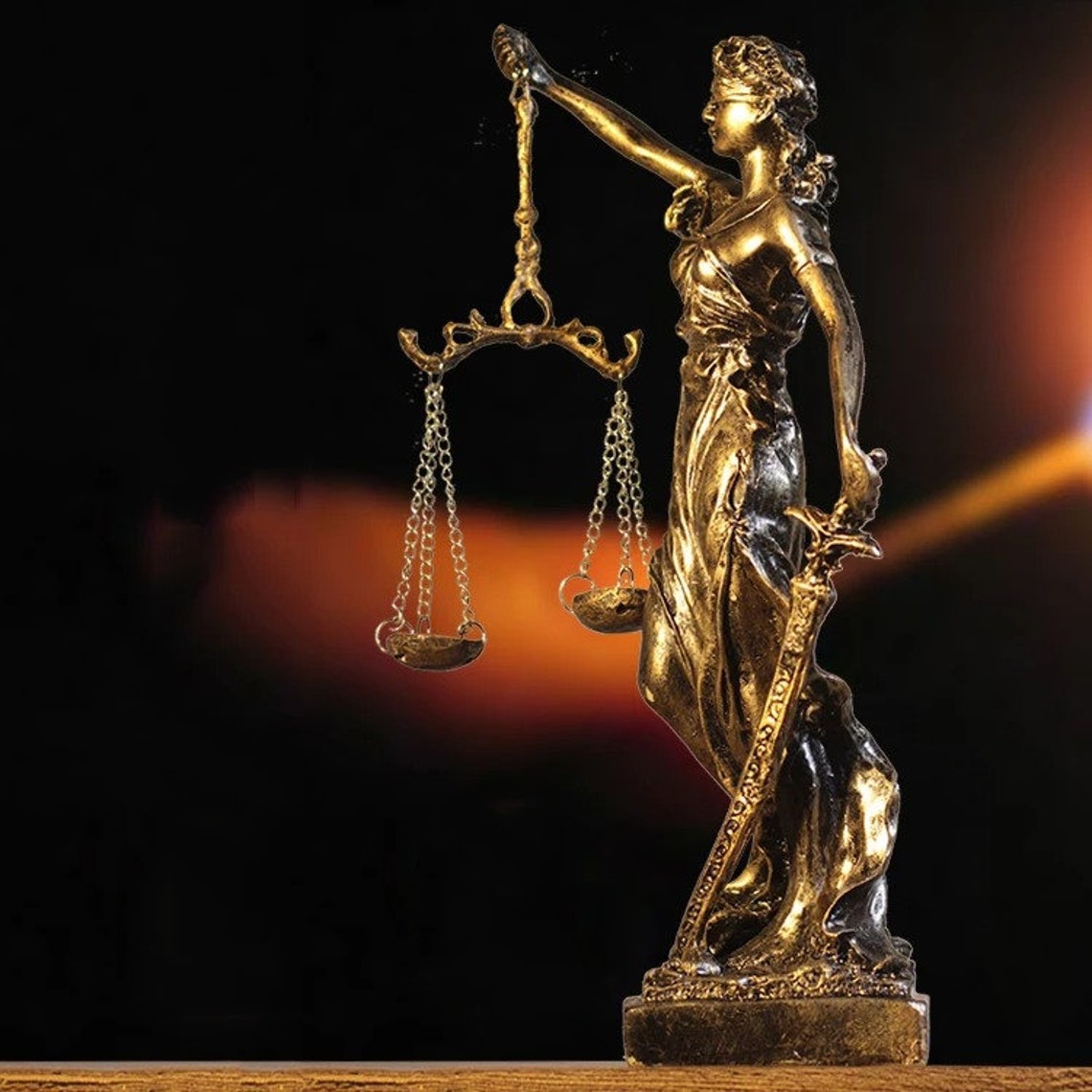 Greek Justice Goddess Statue Fair Angels Resin Sculpture Vintage Home ...