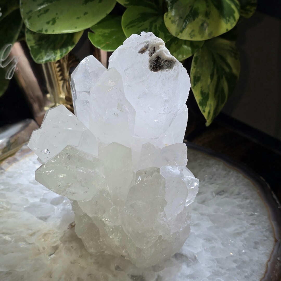 Large Quartz Cluster With Garden Inclusion - Etsy