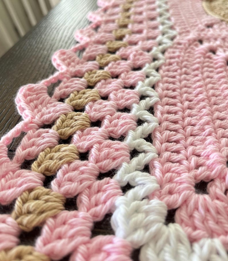 Pink Bear Baby Blanket - Etsy
