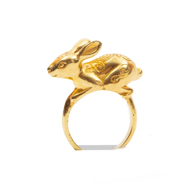 Rabbit Ring - Etsy