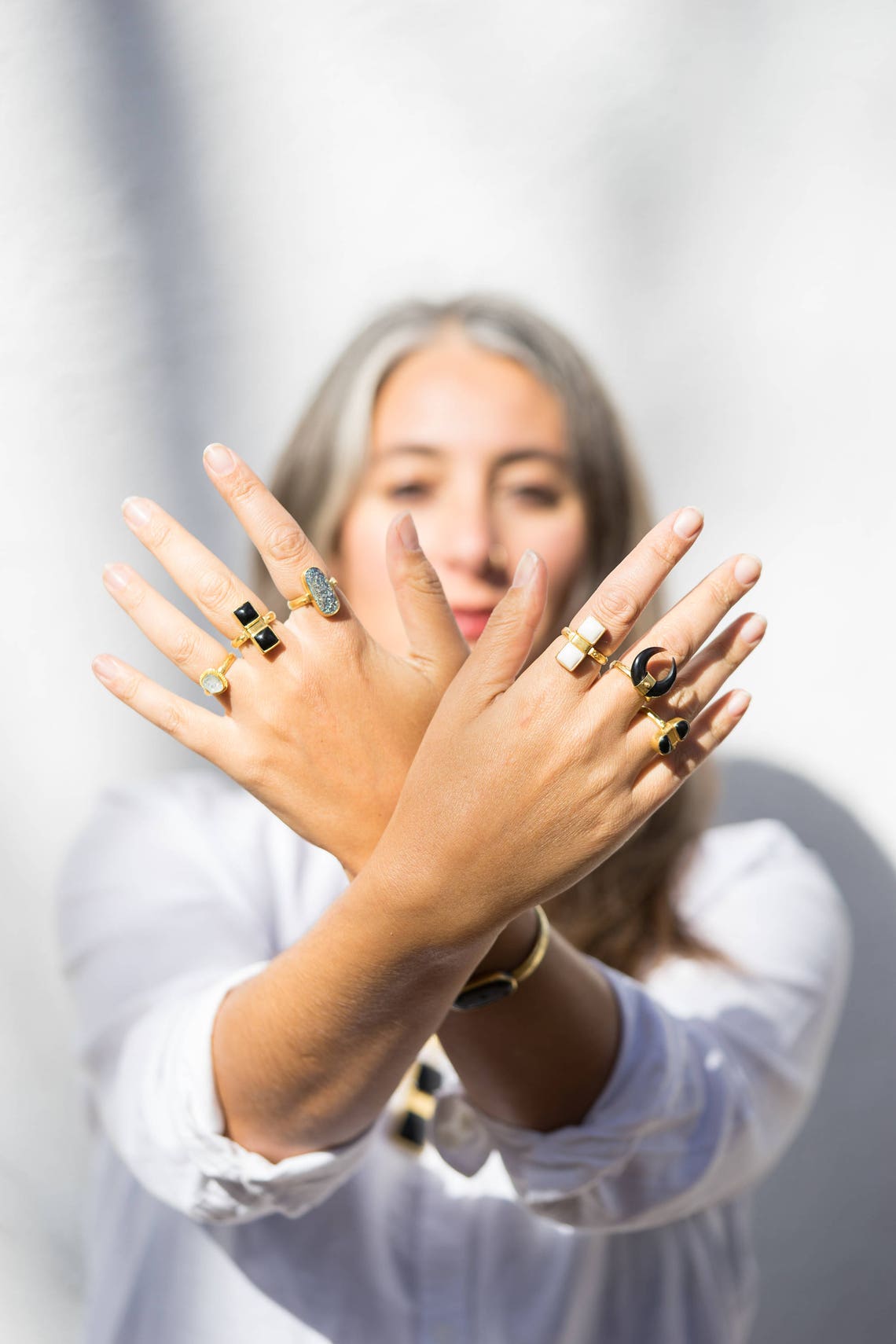 Elemental Square Ring Square Ring Geometric Ring Bone Ring | Etsy
