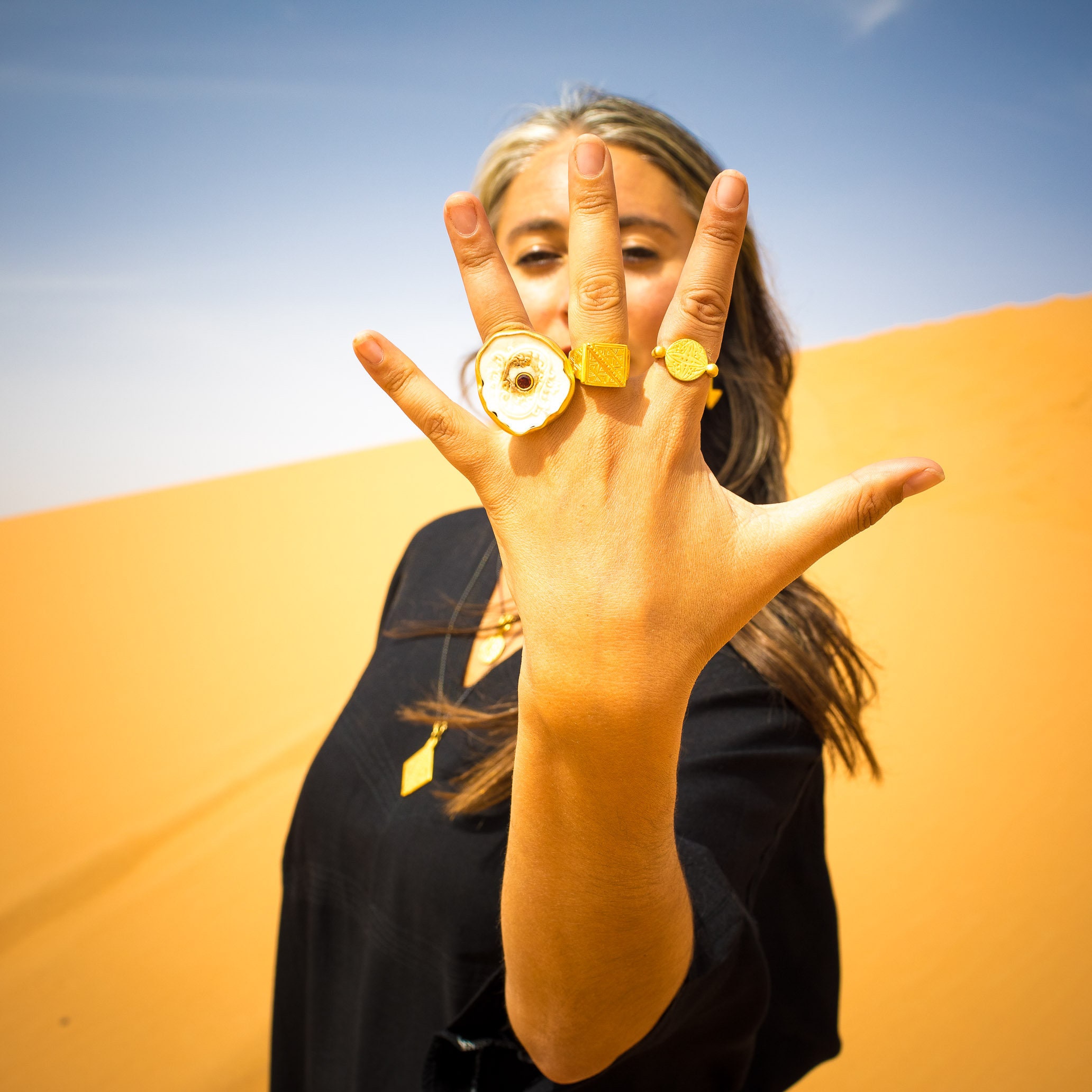 African Gold Square Ring, Carved Gold Square Ring, Tribal Gold Square ...