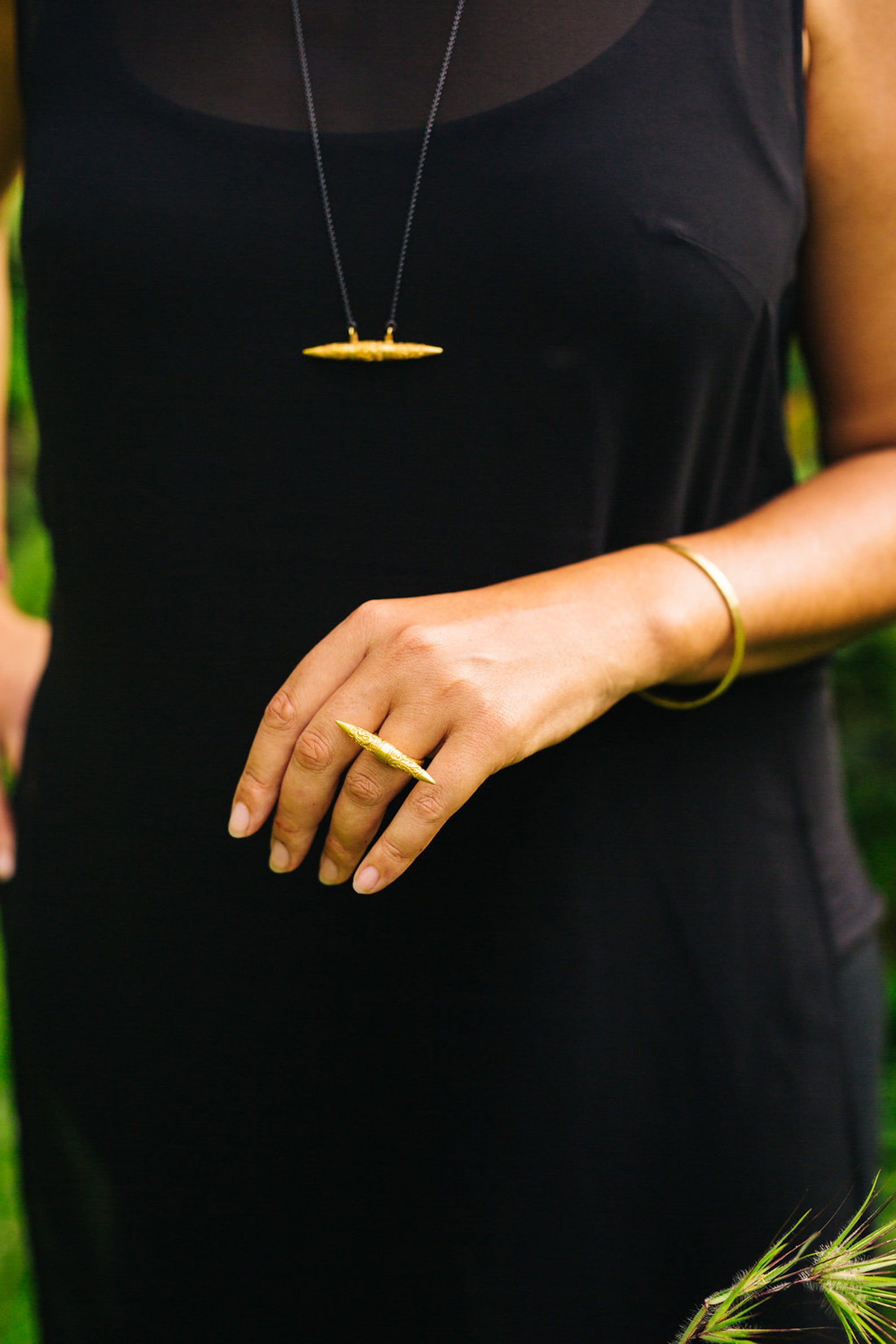 Hand Made Golden Bullet Ring Bullet Ring Bali Bullet Ring - Etsy